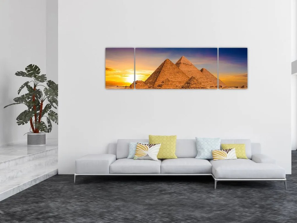 Obraz - Egyptské pyramidy (170x50 cm)