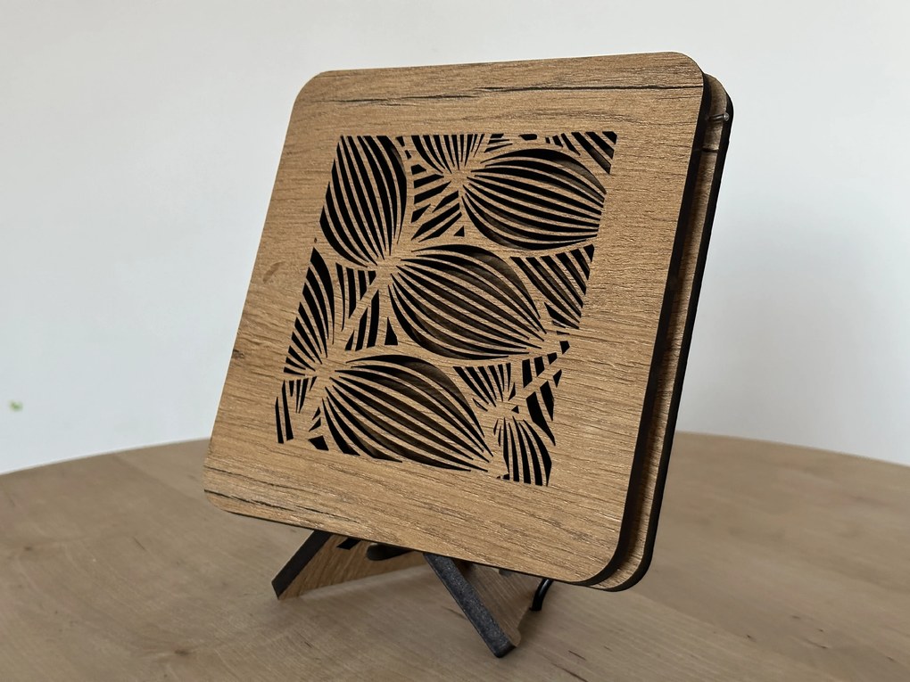 Li-Go "Listy" lampa 19x19 cm provedení povrchu: dub světlý