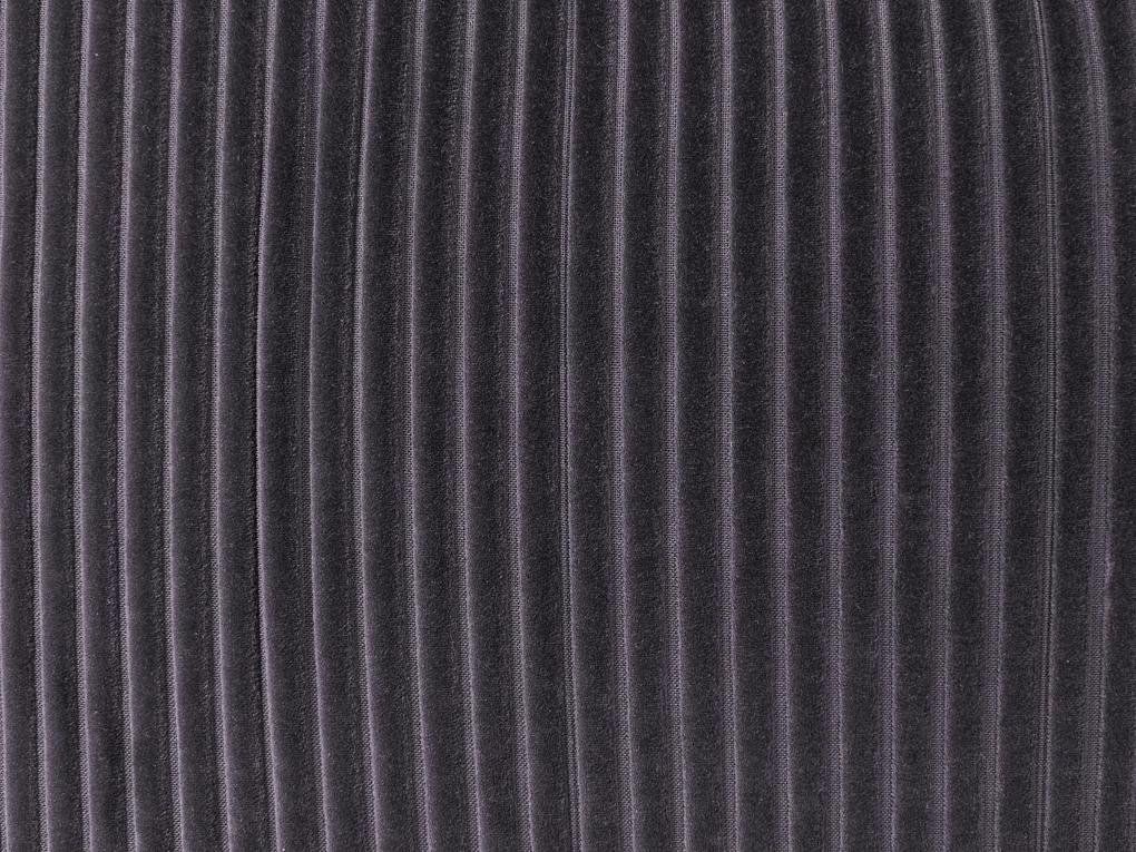 Puf 50 x 50 x 30 cm tmavě šedý MUKKI Beliani