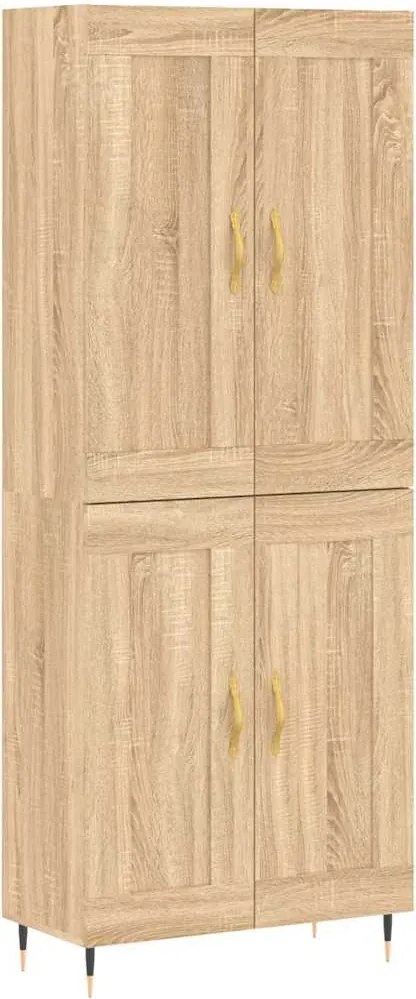 Skříň highboard dub sonoma 69,5 x 34 x 180 cm kompozitní dřevo 3199668