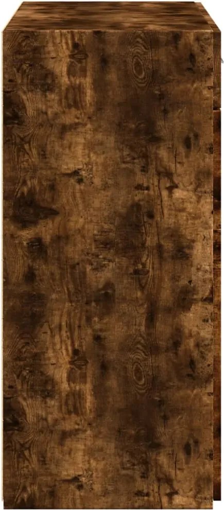 Příborník kouřový dub 80 x 42,5 x 93 cm kompozitní dřevo 3281473