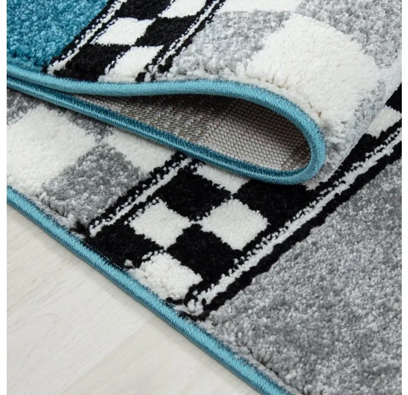 Ayyildiz Kusový koberec KIDS 0460, Modrá Rozměr koberce: 160 cm KRUH