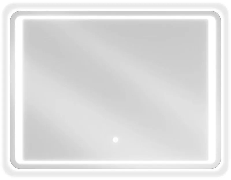 Mexen Zusa, LED koupelnové zrcadlo s podsvícením 80x60 cm, 6000K, ochrana proti zamlžování, 9808-080-060-611-00