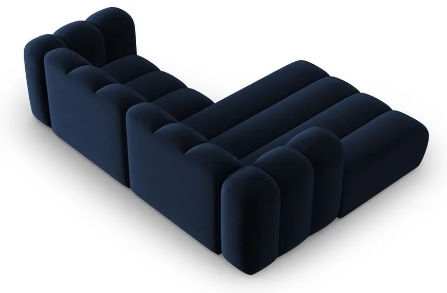 Tmavě modrá rohová pohovka (levý roh) Lupine – Micadoni Home