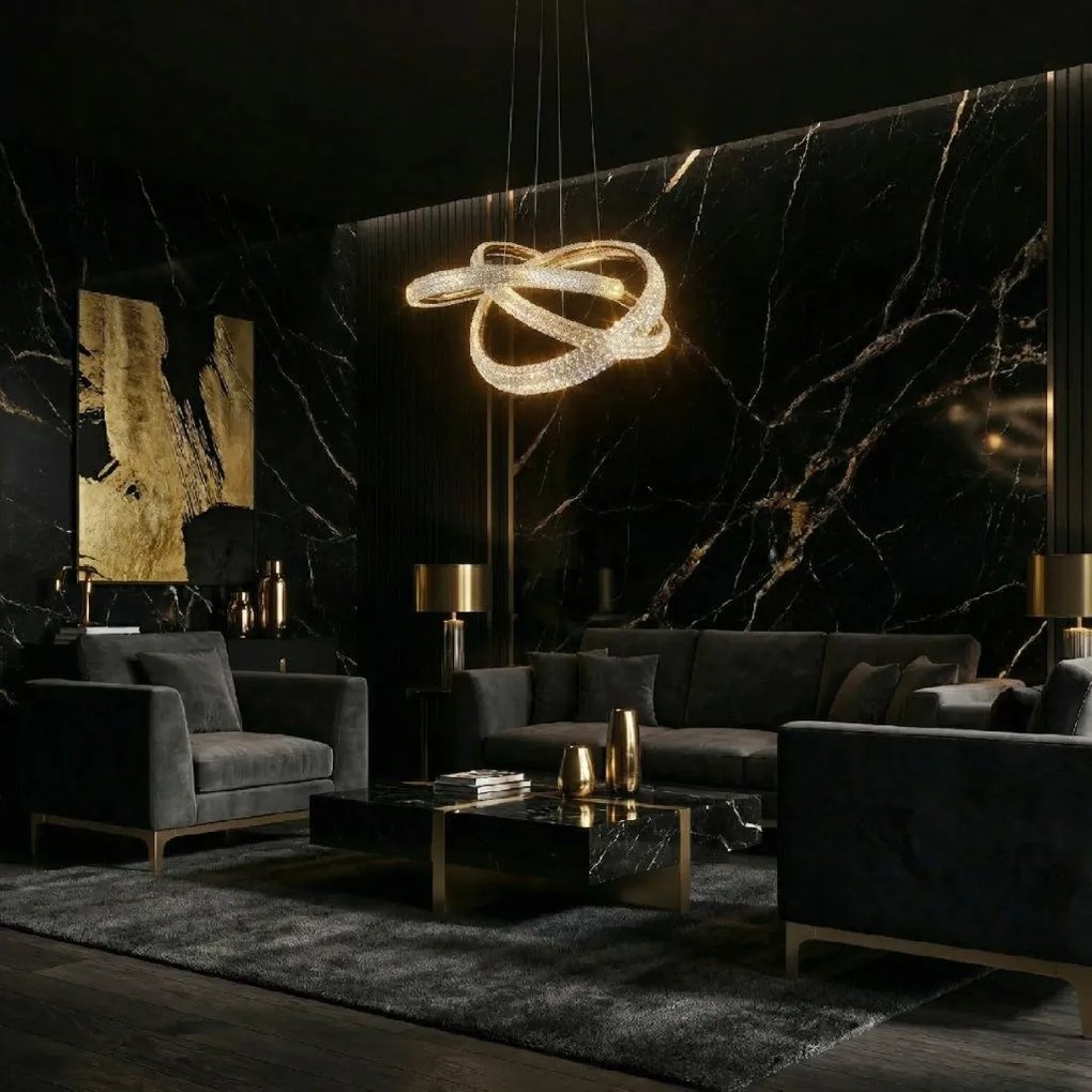 Toolight Rea, ZÁVĚSNÁ STROPNÍ LAMPA G153-CP GOLD, OSW-07826