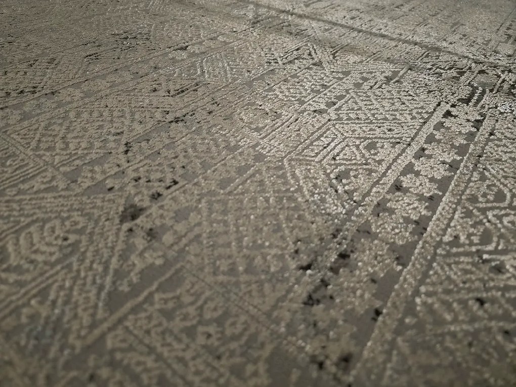 BE Koberec Deluxe 9090 GREY - šedý obdélníkový Rozměr: 60x100 cm