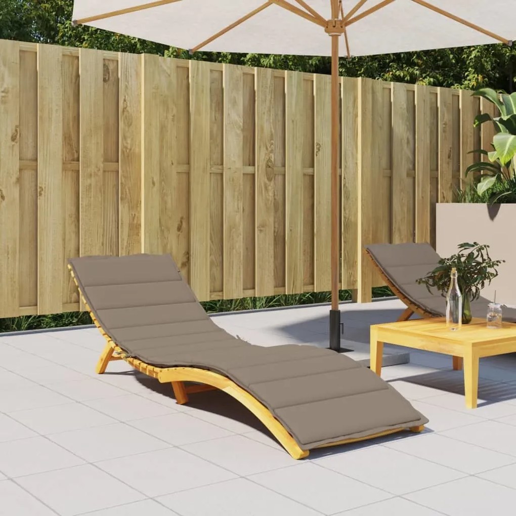 vidaXL Poduška na lehátko 200 x 60 x 3 cm oxfordská látka [314217] Barva: taupe