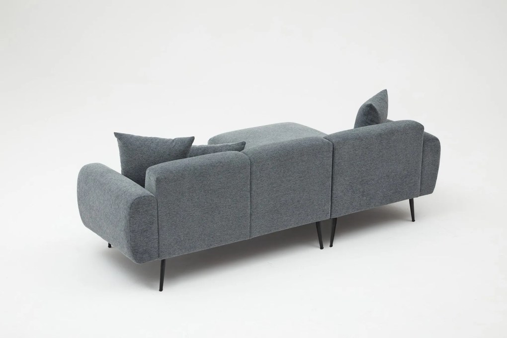 Hanah Home Rohová pohovka SIDE šedá levá 252 cm