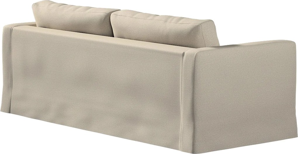 Potah na pohovku IKEA Karlstad 3-místná, nerozkládací, dlouhý barva béžová látka pletený vzor
