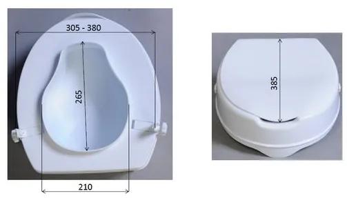 Ridder WC sedátko zvýšené 10 cm, bílá A0071001