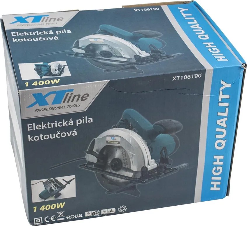 Kotoučová pila XTLine XT106190, 1400 W, 190 mm