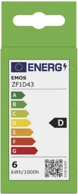 Emos lighting LED žárovka Filament Mini Globe / E14 / 5,9 W (60 W) / 806 lm / neutrální bílá 1525731450