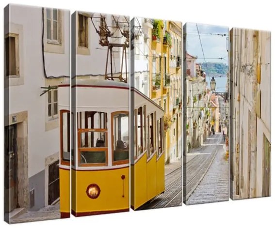 Tištěný obraz Krásná ulice v Lisabonu Portugalsko 100x63cm 2036A_5E