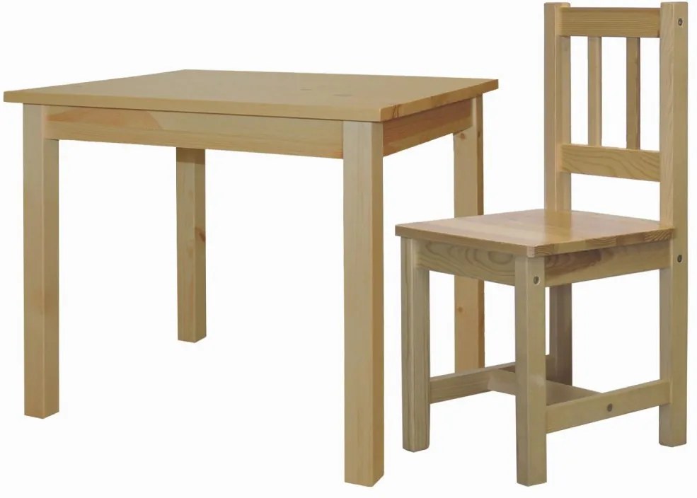 Dětská celodřevěná židle ANNA — masiv borovice
