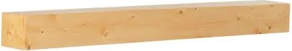 Krbová římsa Dřevěná police Plovoucí rustikální 152,4 cm Natural