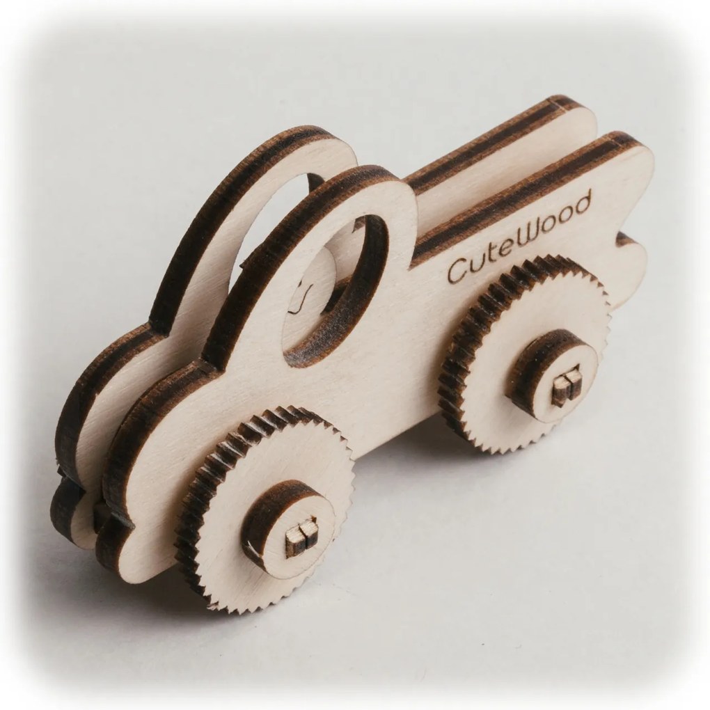 CuteWood Dřevěné 3D puzzle Pick-up