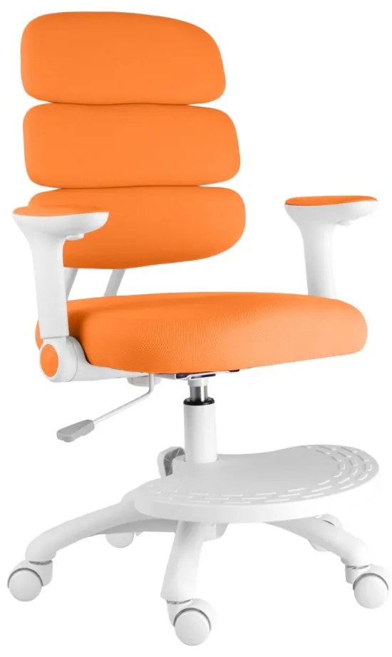 Dětská rostoucí židle Neoseat KIDDY THREE — látka, pratelný potah, oranžová