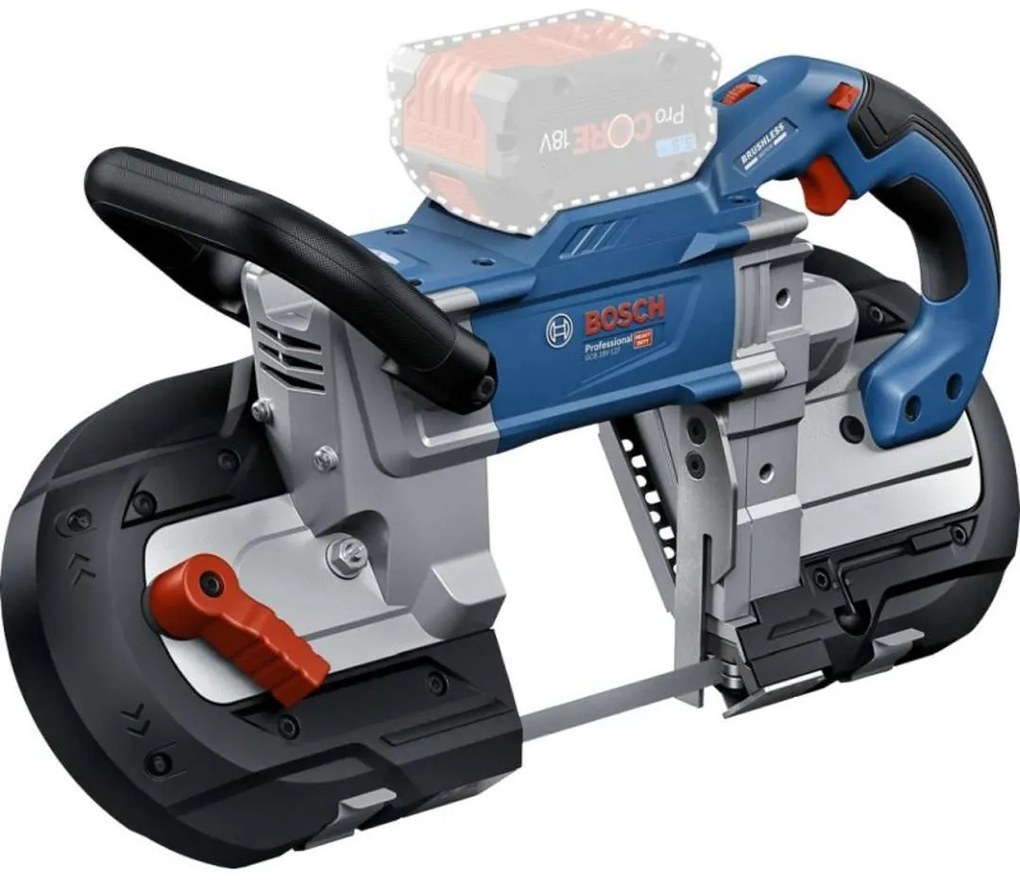 Bosch - 18V AKU pásová pila na kov, bez baterie a nabíječky 06012B7000