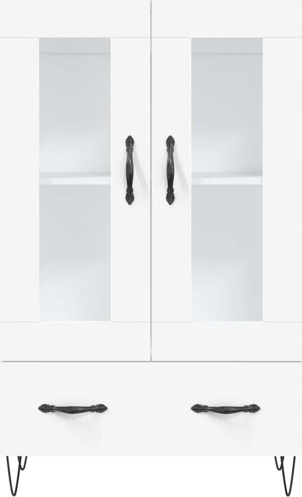 vidaXL Skříň highboard 69,5 x 31 x 115 cm kompozitní dřevo [828292] Barva: Bílá