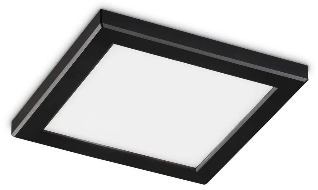 Ideal Lux Nástěnné LED svítidlo AURA PL hranaté Barva: Černá, Pohybový senzor: ne, Chromatičnost: 4000K
