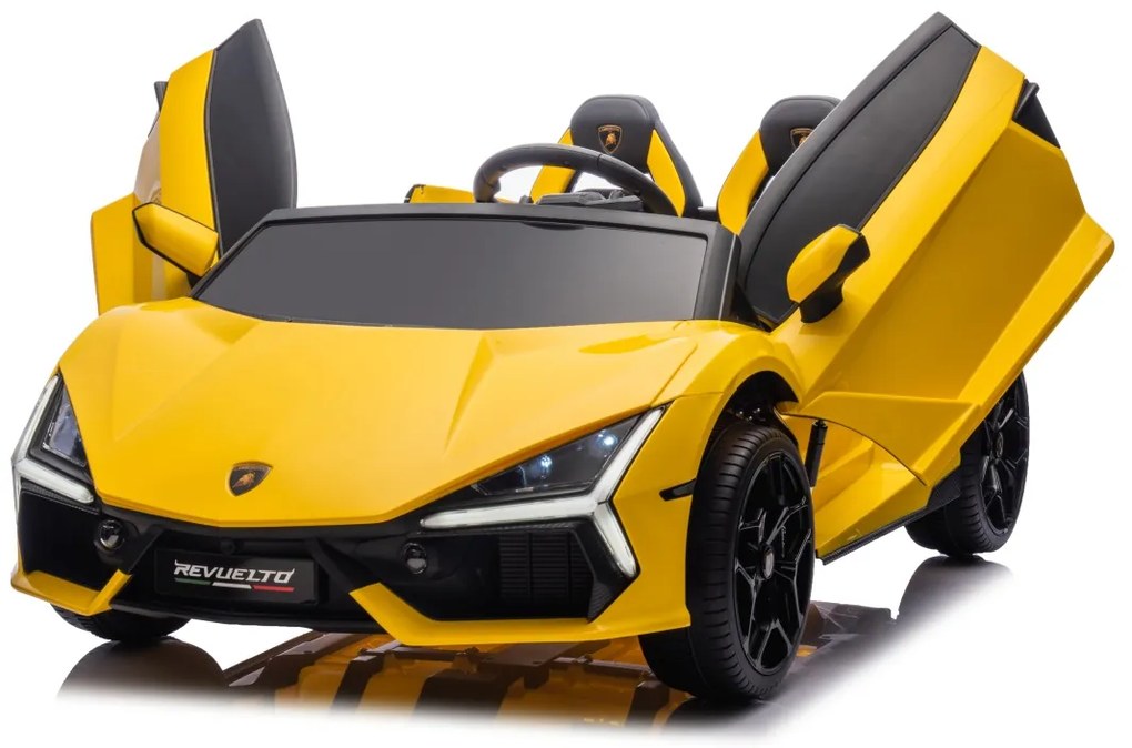 Dětské elektrické auto Lamborghini Revuelto XL STRONG žluté