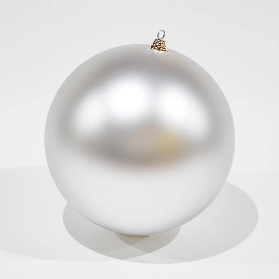Plastová koule, prům. 40 cm, stříbrná, matná