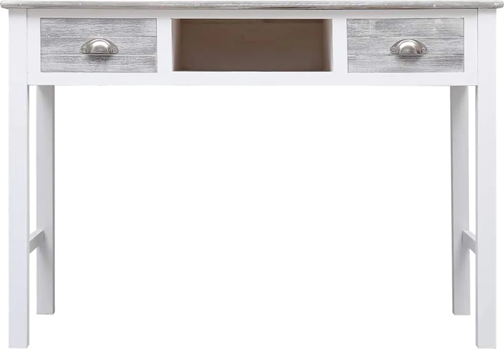 Psací stůl šedý 110 x 45 x 76 cm dřevo 284153
