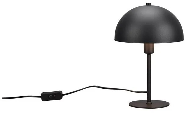 Matně černá stolní lampa (výška 30 cm) Nola – Trio