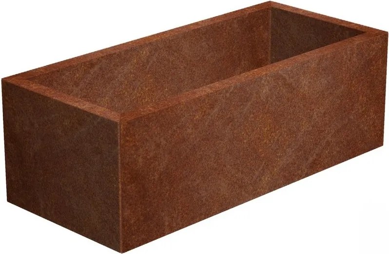 Line Zahradní květináč 40 x 90 x 30 cm, corten CORGARDEN 1005
