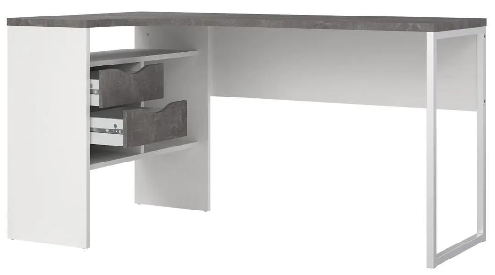 FALCO Psací stůl Felix 118 bílá/beton