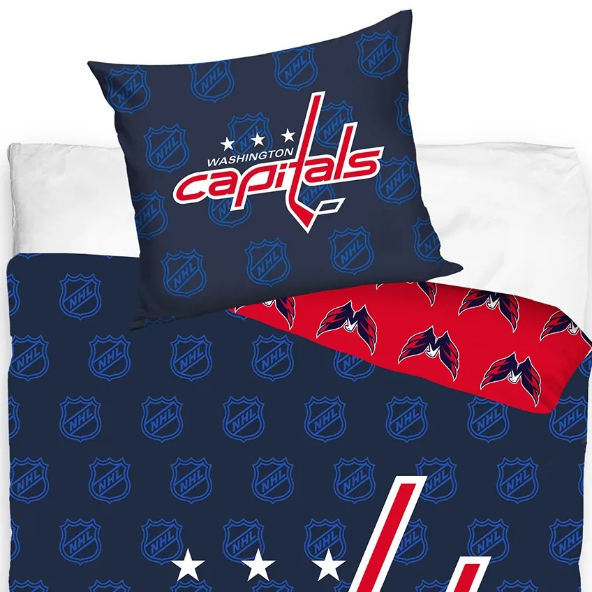 Hokejové povlečení NHL Washington Capitals Shields Velikost: 140x200 + 70x90 cm