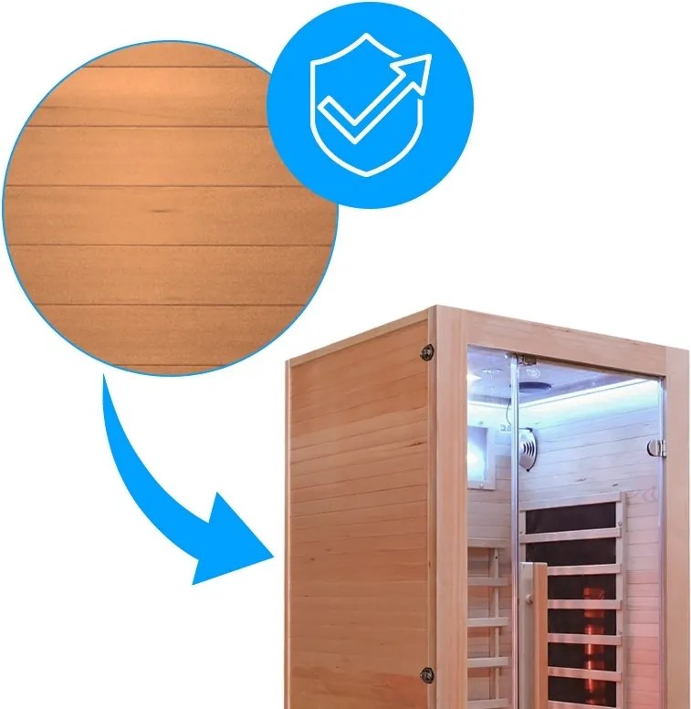 BPS-koupelny Infrasauna Relax HYD-2909 90x90, 1-2 osoby