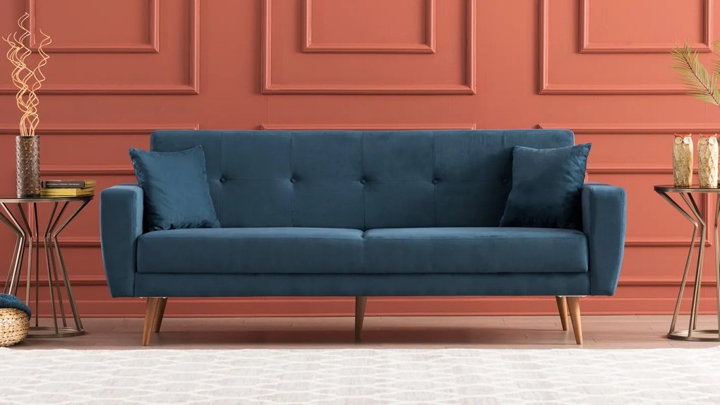 Atelier del sofa Rozkládací pohovka VIVALDE modrá 825BLC1419