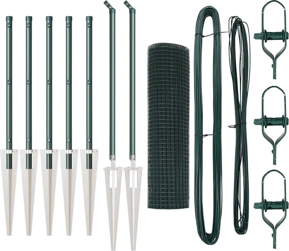 Svařované drátěné ploty s hroty 10 x 0,8 m Ocel potažená PVC 3352043