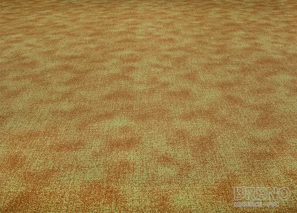 Breno Metrážový koberec CHROMA 24 zeleno-oranžová, šíře 400 cm, Vícebarevné