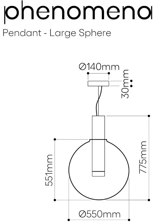 Luxusní závěsné svítidlo Bomma Phenomena large ball Barva skla: Růžová, Barva montury: Stříbrná