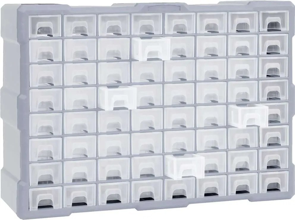 Organizér se 64 zásuvkami 52 x 16 x 37,5 cm 147580