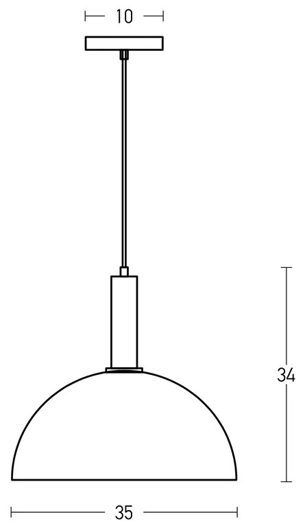 Zambelis 180050 závěsné svítidlo lososové, 1xE27, ø35cm