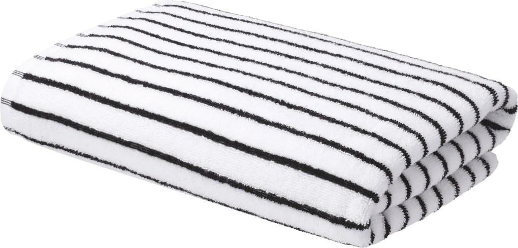 Livarno® Froté osuška, 70 x 140 cm (bílá/černá)