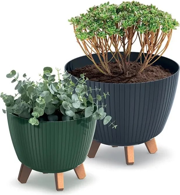 Květináč LAMIAL ECO WOOD natural hnědá