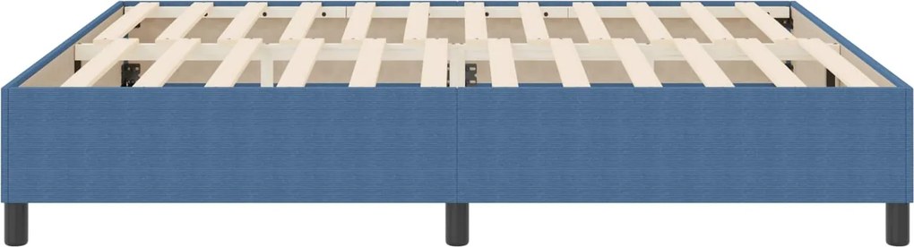Rám platformy Modrá 180 x 200 cm Žebrovaná látka 3337425