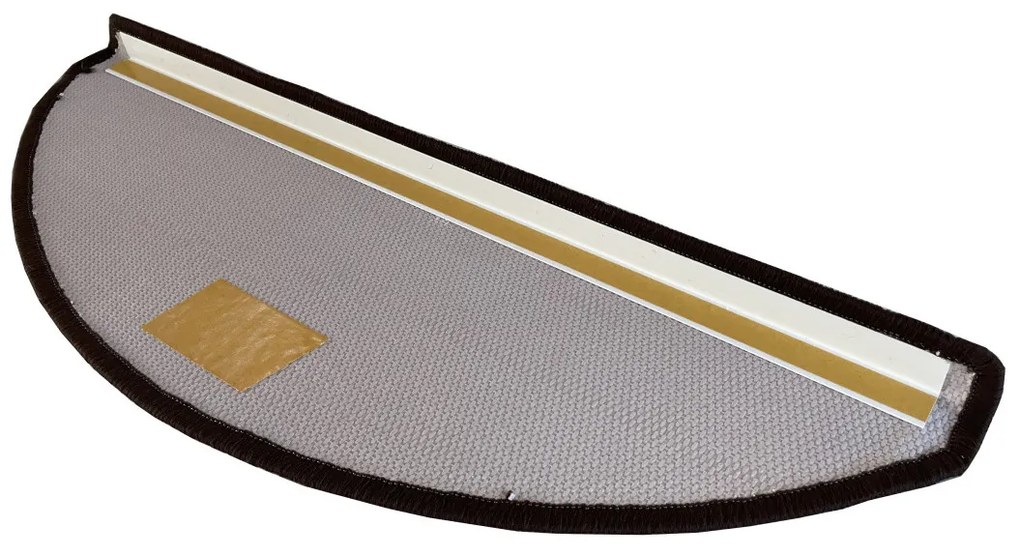 Vopi Nášlapy na schody Geneve hnědý půlkruh, samolepící - 24x65 půlkruh (rozměr včetně ohybu)