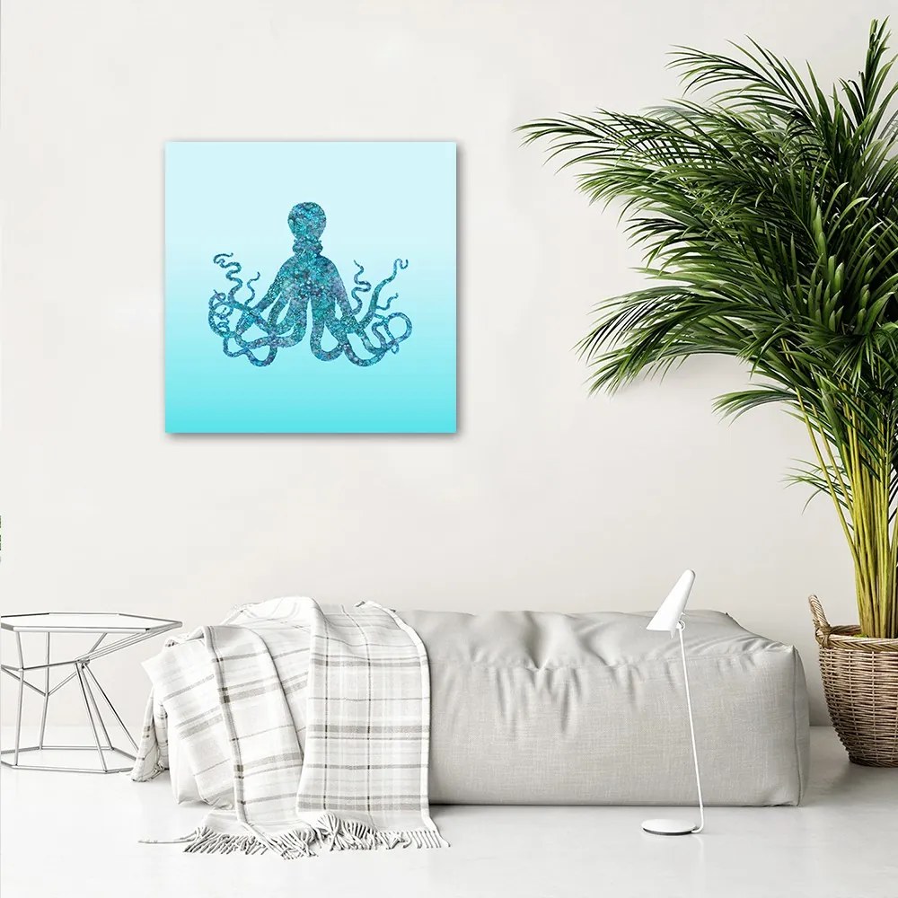Gario Obraz na plátně Modrá chobotnice - Andrea Haase Rozměry: 30 x 30 cm