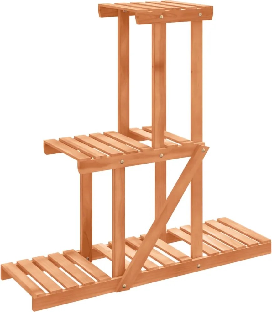 vidaXL Stojan na květiny 81 x 25 x 75,5 cm masivní jedlové dřevo