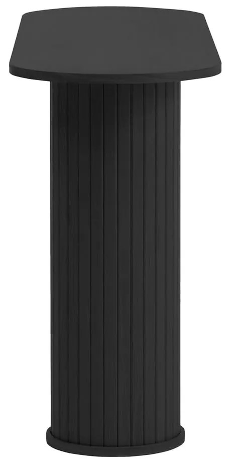 Černý konzolový stolek 40x130 cm Nola – Unique Furniture