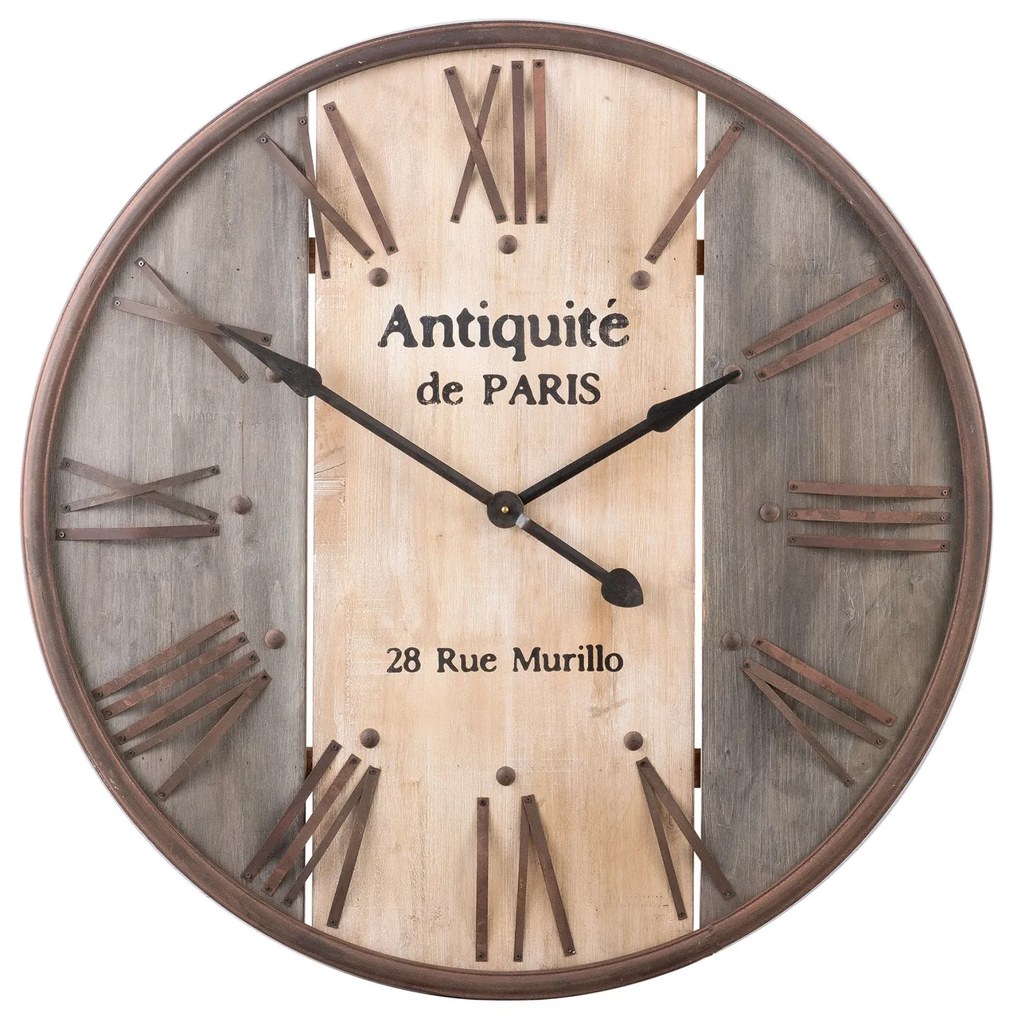 Nástěnné hodiny Anquité de Paris - Ø 92*5 cm / 1xAA
