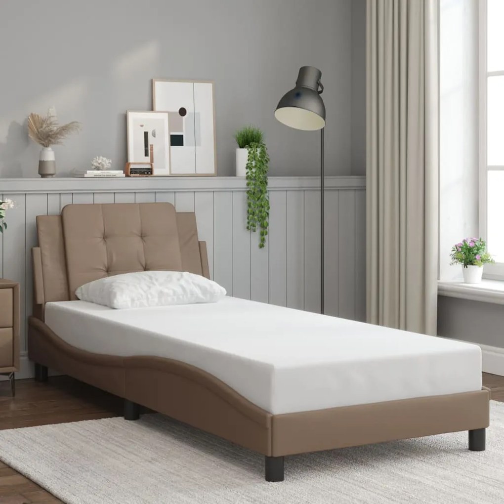 Rám postele s LED bez matrace Zadar cappuccino 90 x 200 cm 3214086