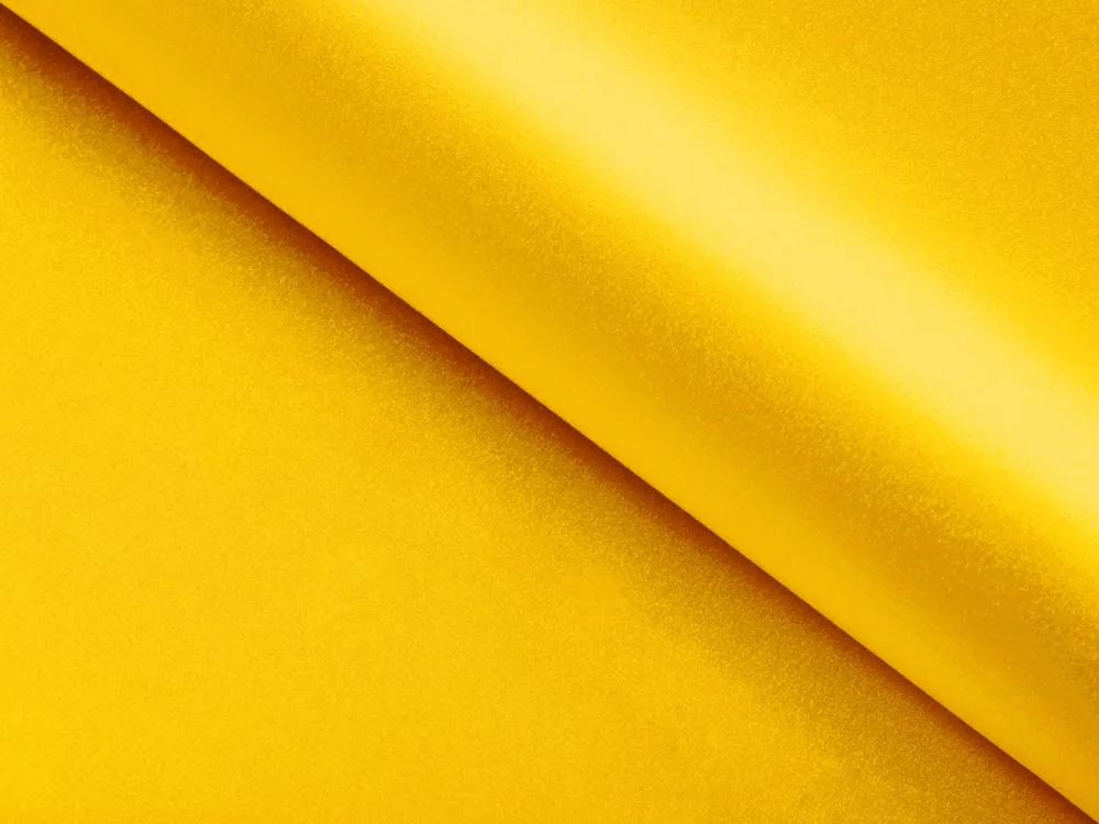 Biante Saténový běhoun na stůl polyesterový Satén LUX-014 Kanárkově žlutý 35x120 cm