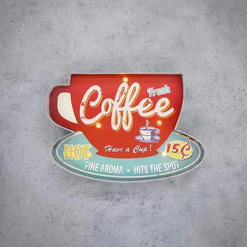 Světelný LED nápis Coffee 3