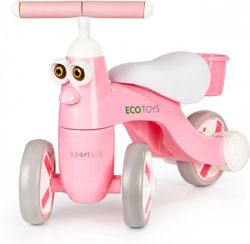 Odrážedlo ECOTOYS pro děti růžové